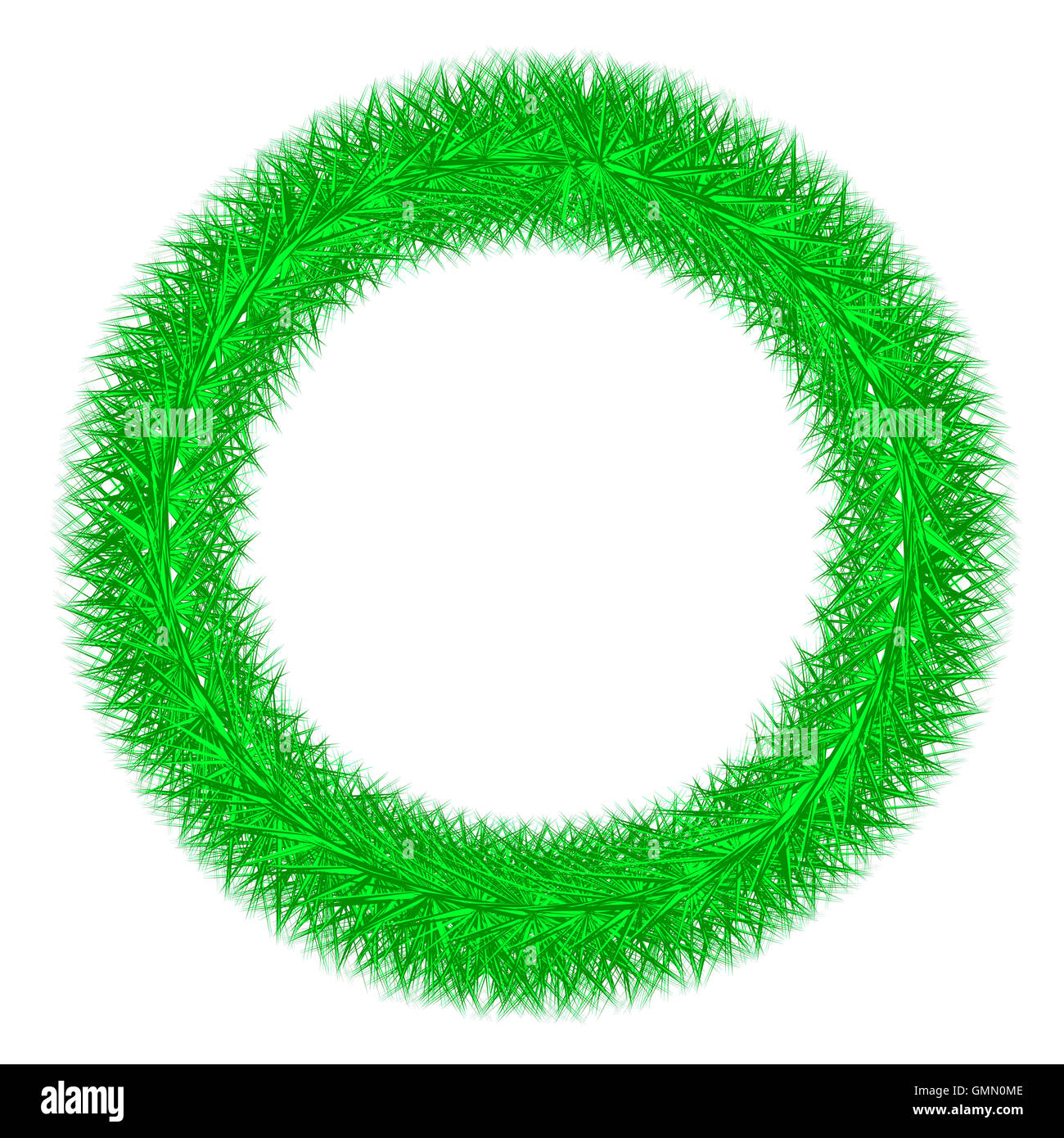 Christmas Tree Round Frame Stock Photo - Alamy