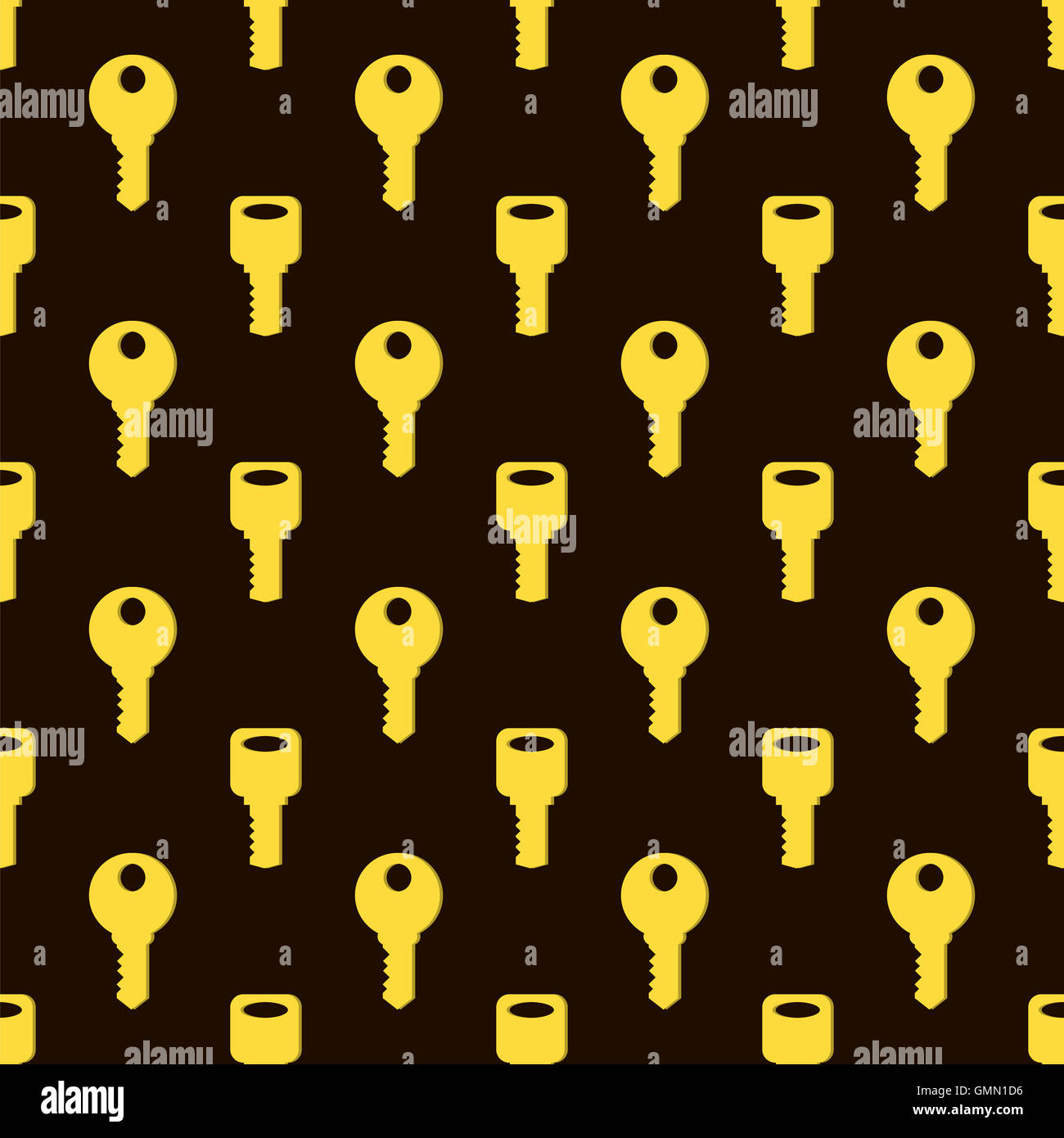 Seamless Gold Key Pattern Stock Photo - Alamy