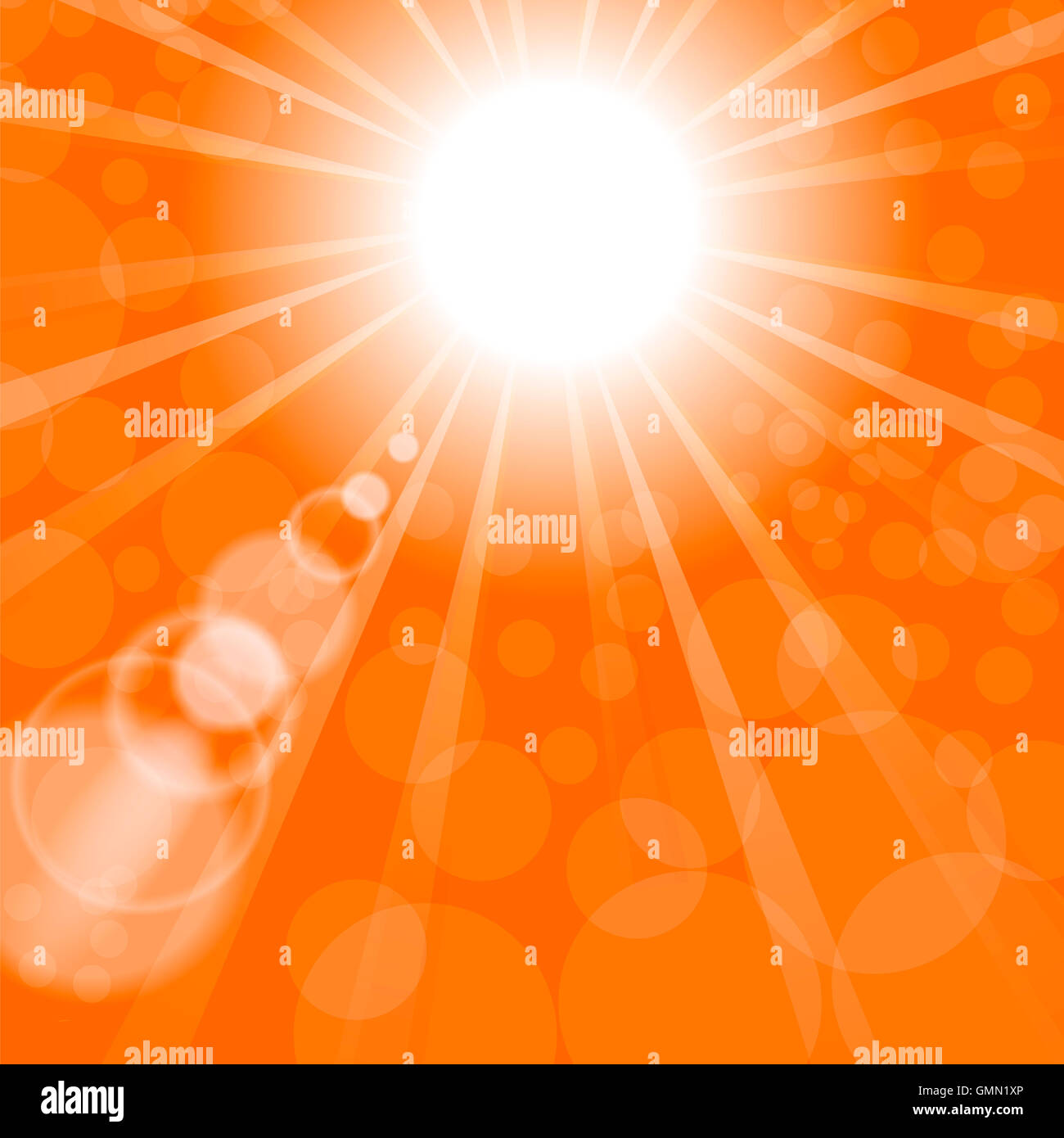 Abstract Sun Background. Orange Summer Pattern Stock Photo - Alamy