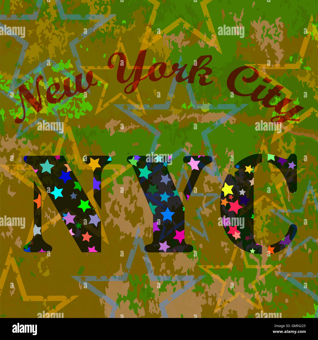 New York T-shirt Emblem. Starry Basketball Logo Stock Photo - Alamy