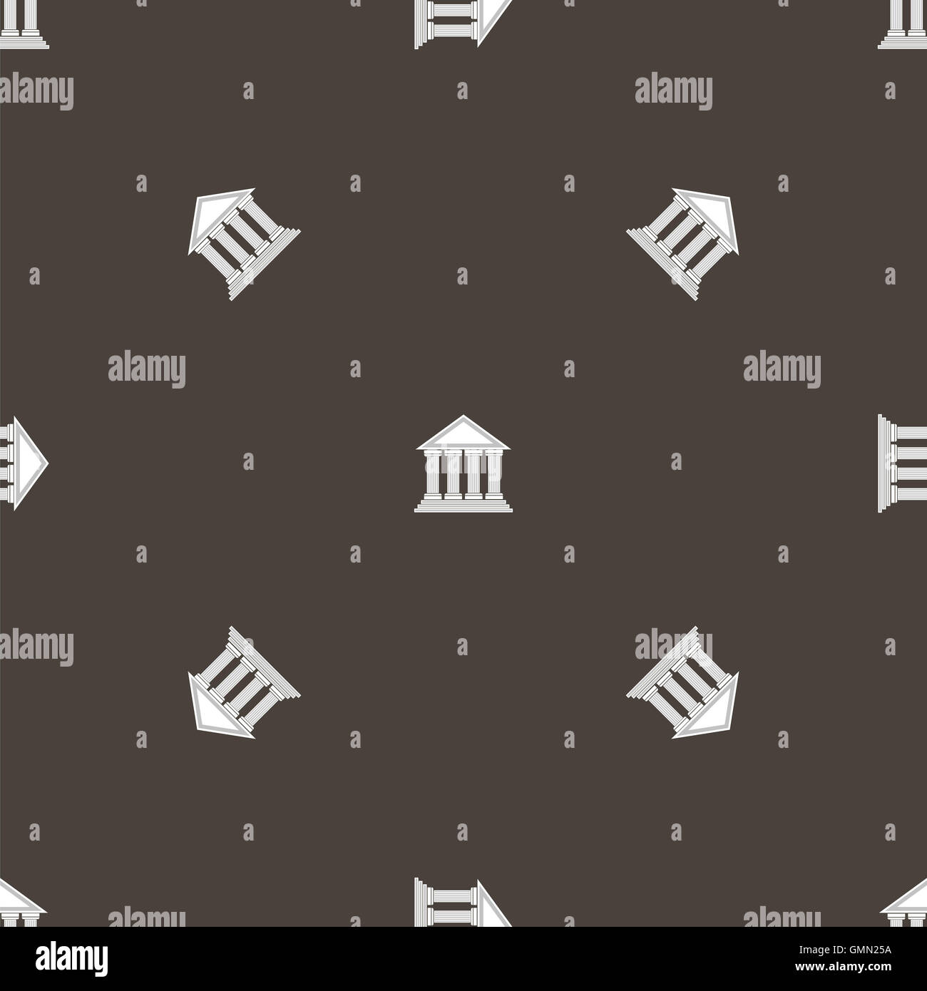 Greek Temple Icon Seamless Pattern Stock Photo - Alamy