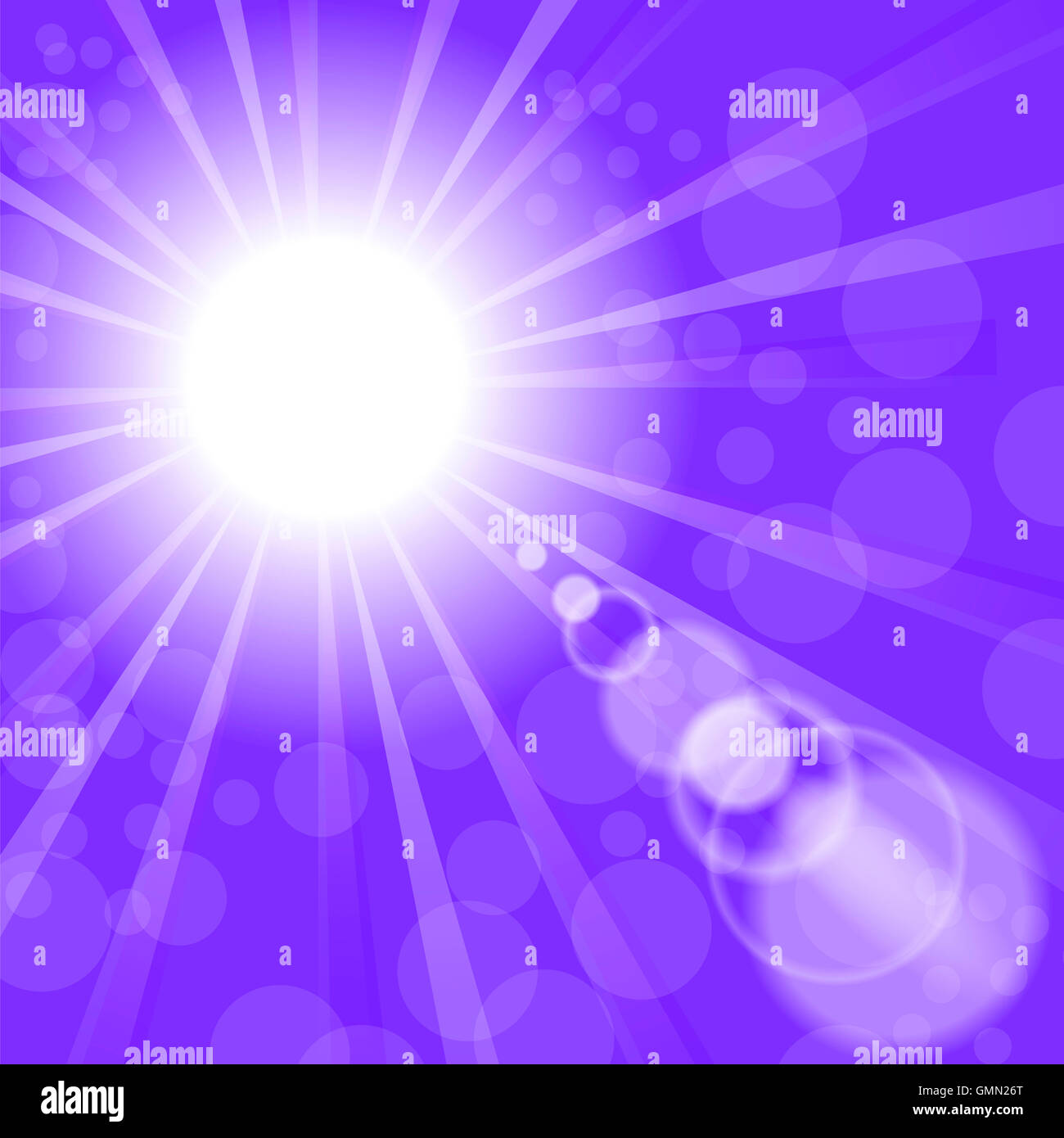 Hot Sun Background. Blue Summer Pattern Stock Photo - Alamy