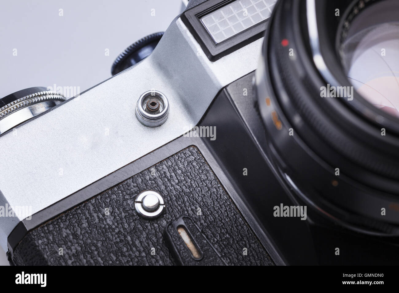 Closeup of old retro film camera lens Stock Photo - Alamy