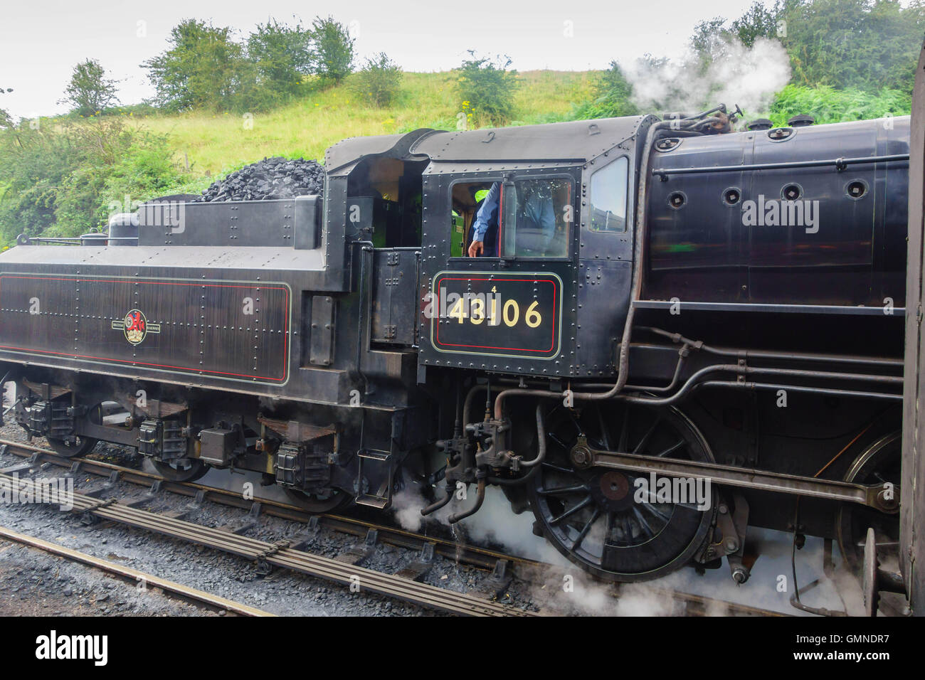 The 43106 LMS Ivatt Class 4 Locomotive Severn Valley Railway Bridgnorth ...