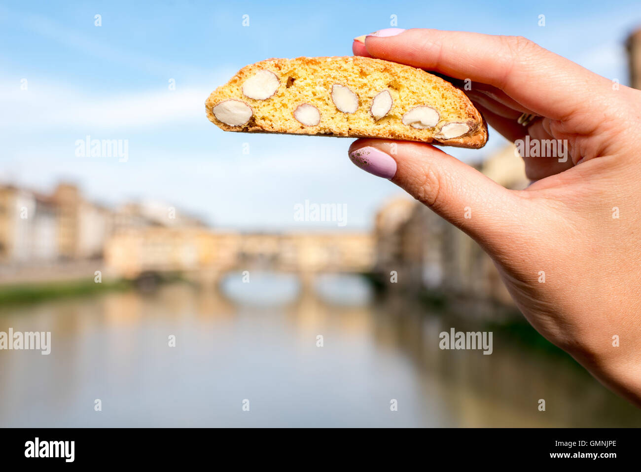 Traditional italian cookie in Florence Stock Photo - Alamy