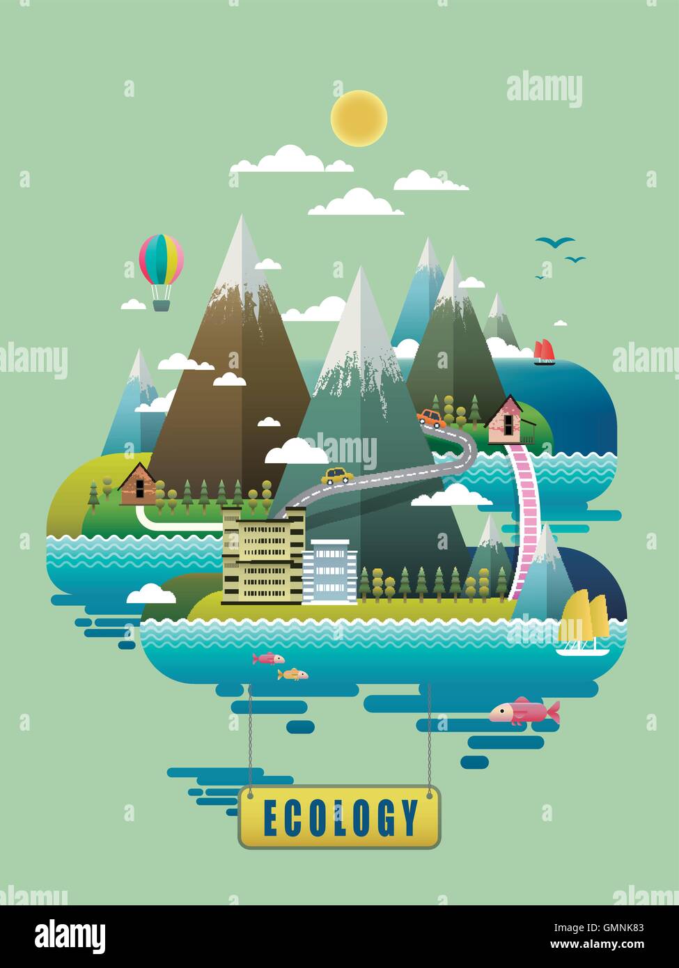 Cloud forest preserve Stock Vector Images - Alamy