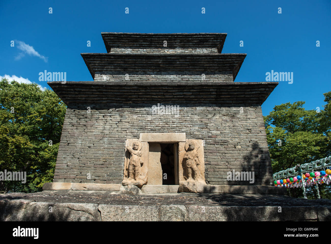 Gyeongju, South Korea - August 18, 2016: Stone Pagoda of Bunhwangsa ...