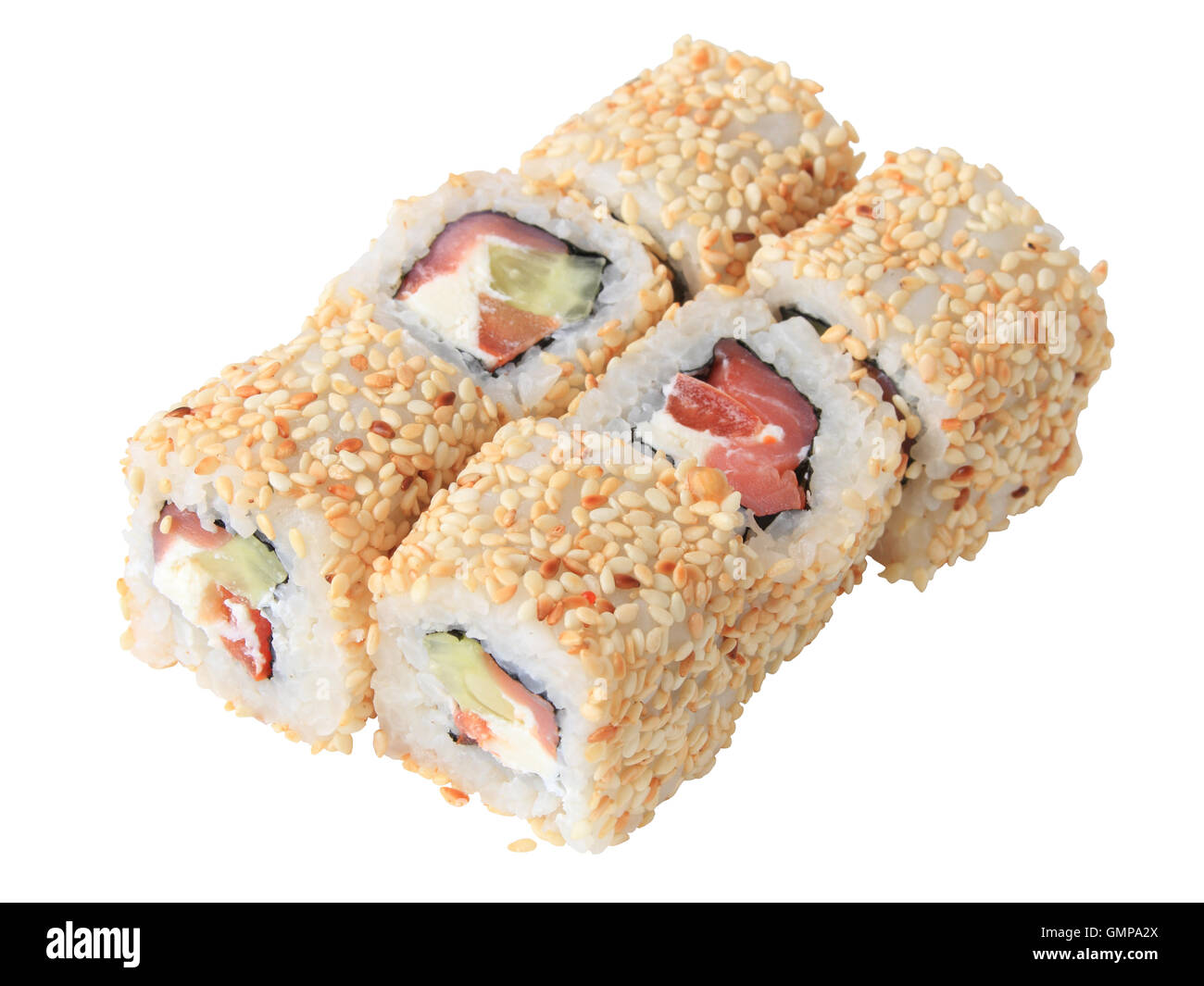 rolls philadelphia with sesame Stock Photo - Alamy