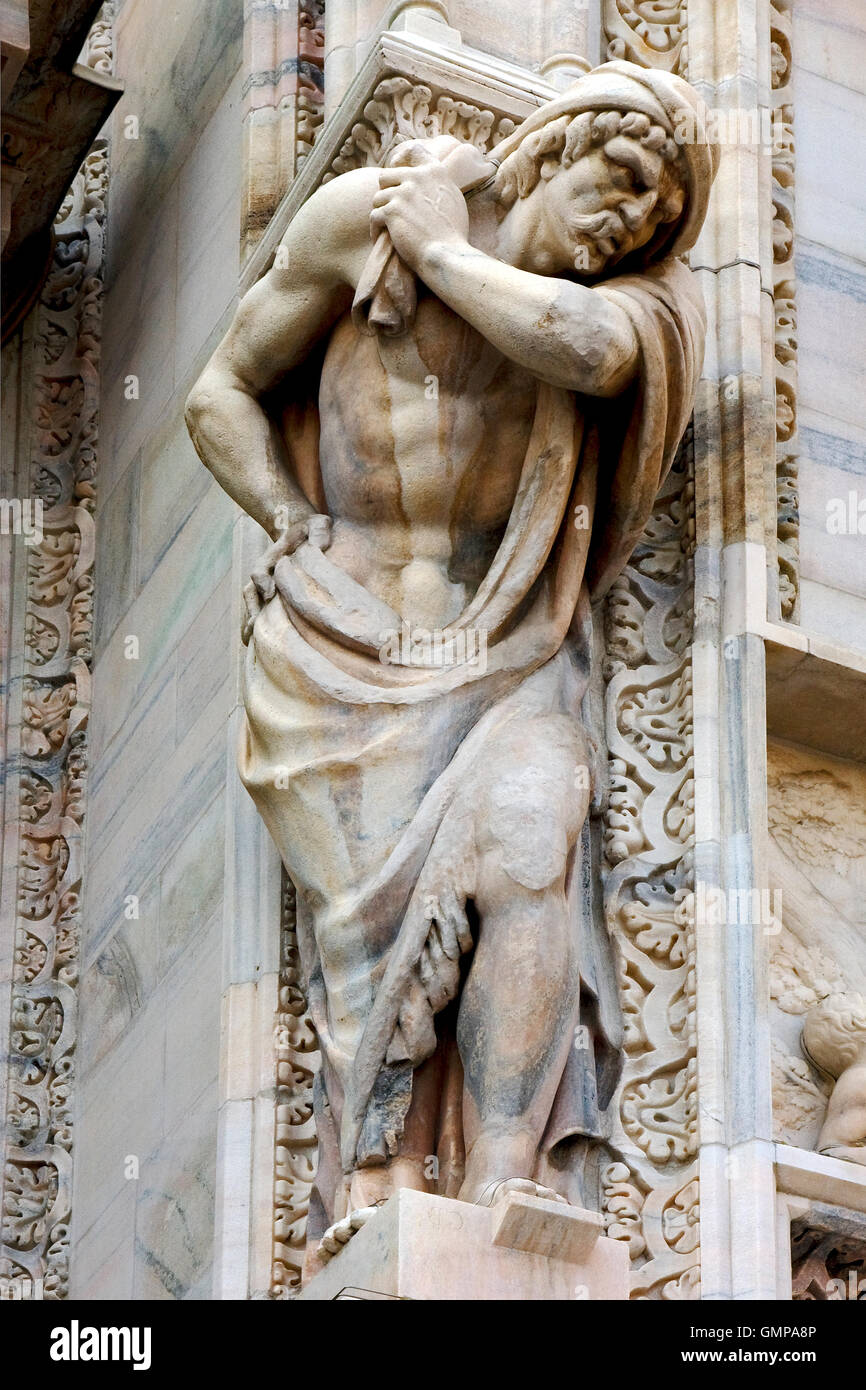 italy statue of men Stock Photo - Alamy