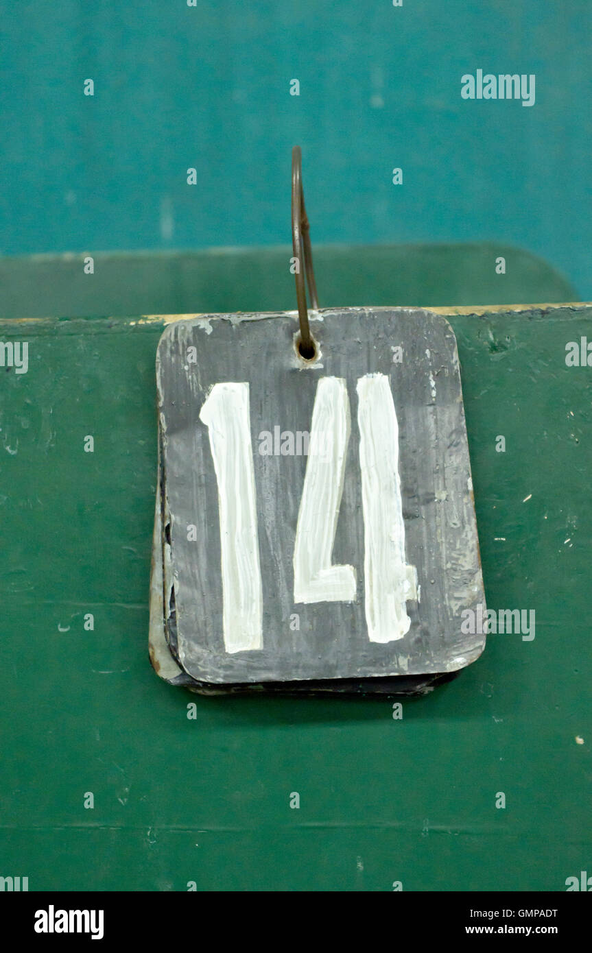 number tag, fourteen Stock Photo - Alamy