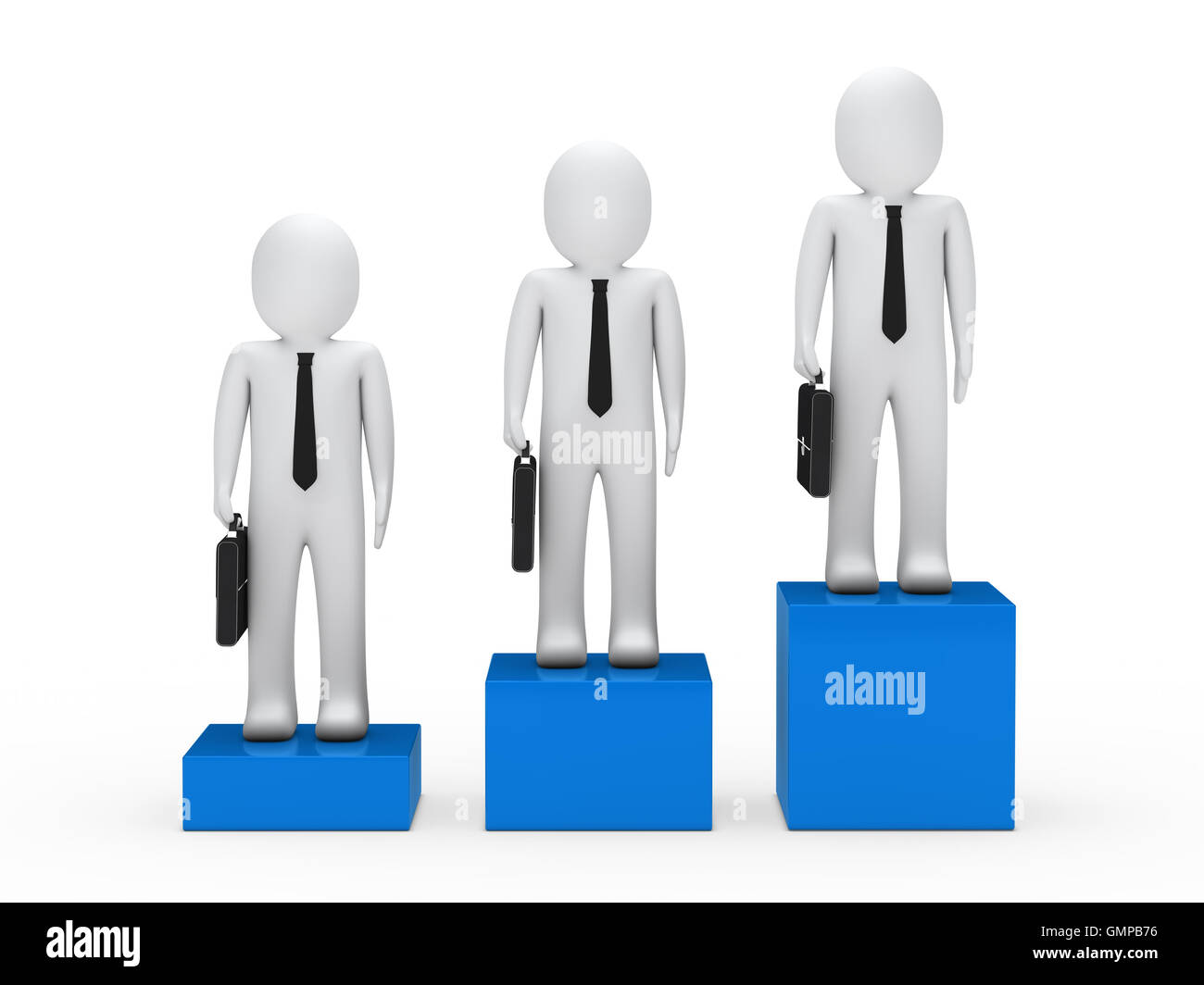 3d business man team Stock Photo - Alamy