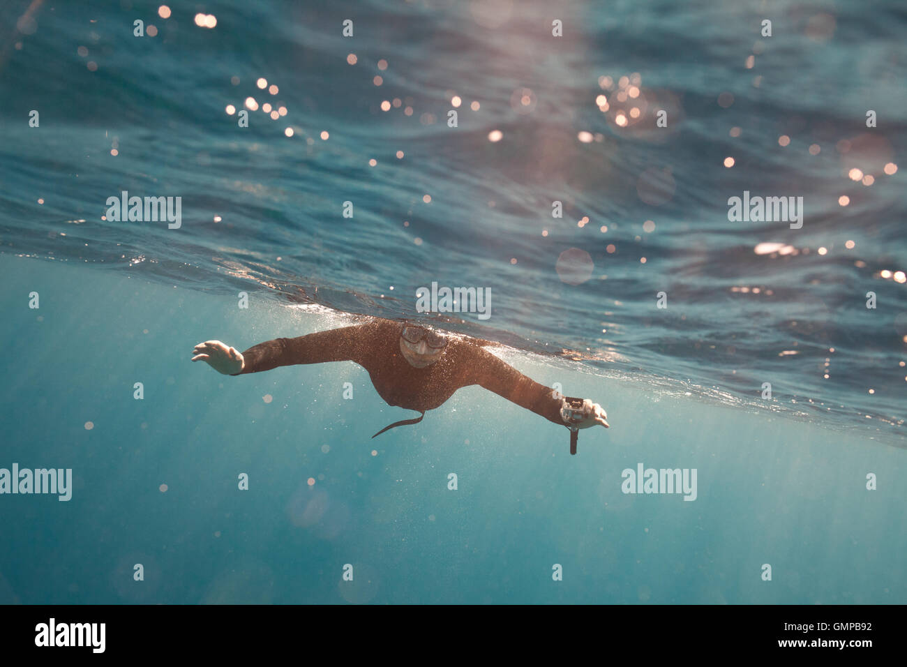 a portrait of freediver Stock Photo - Alamy