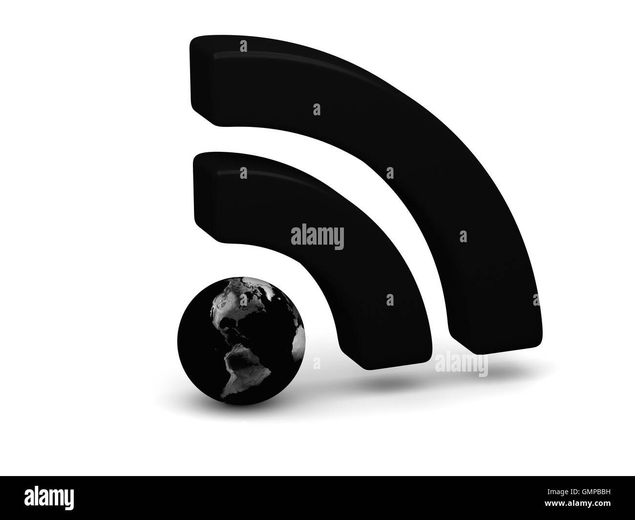 Black WiFi symbol Stock Photo - Alamy
