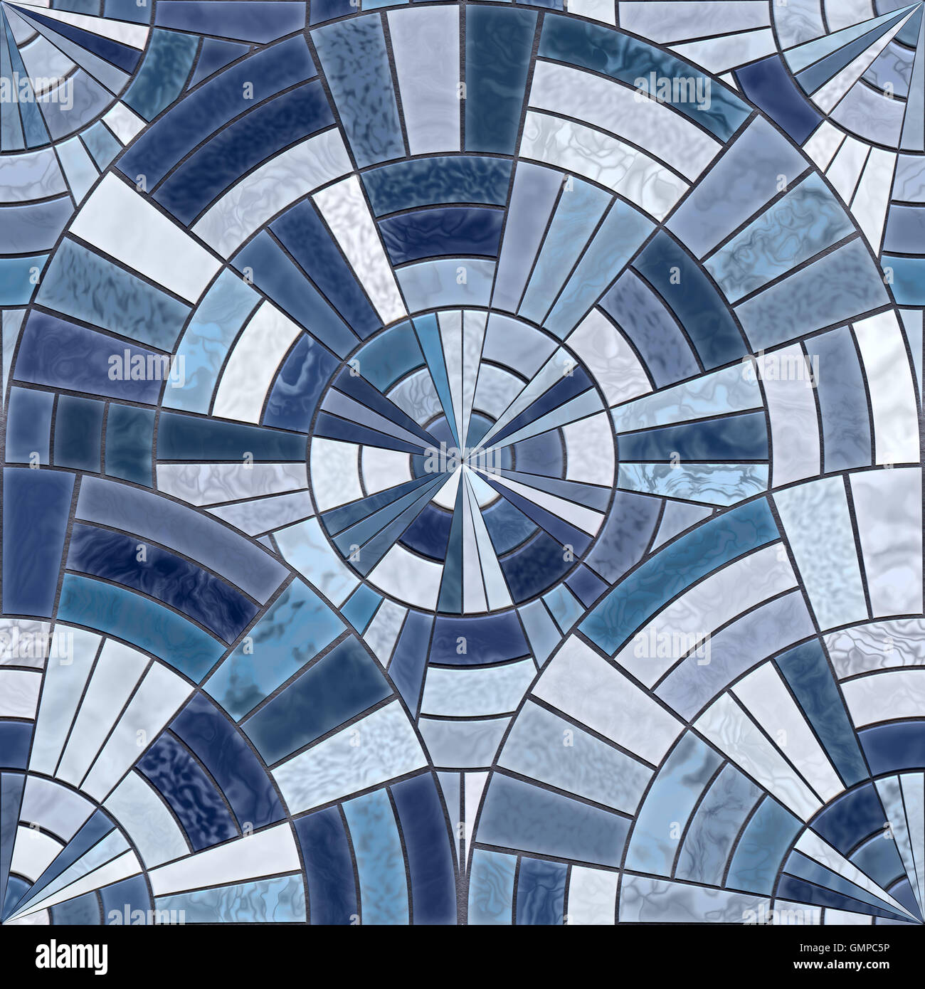 Radial mosaic tiles. Seamless Textures Stock Photo - Alamy