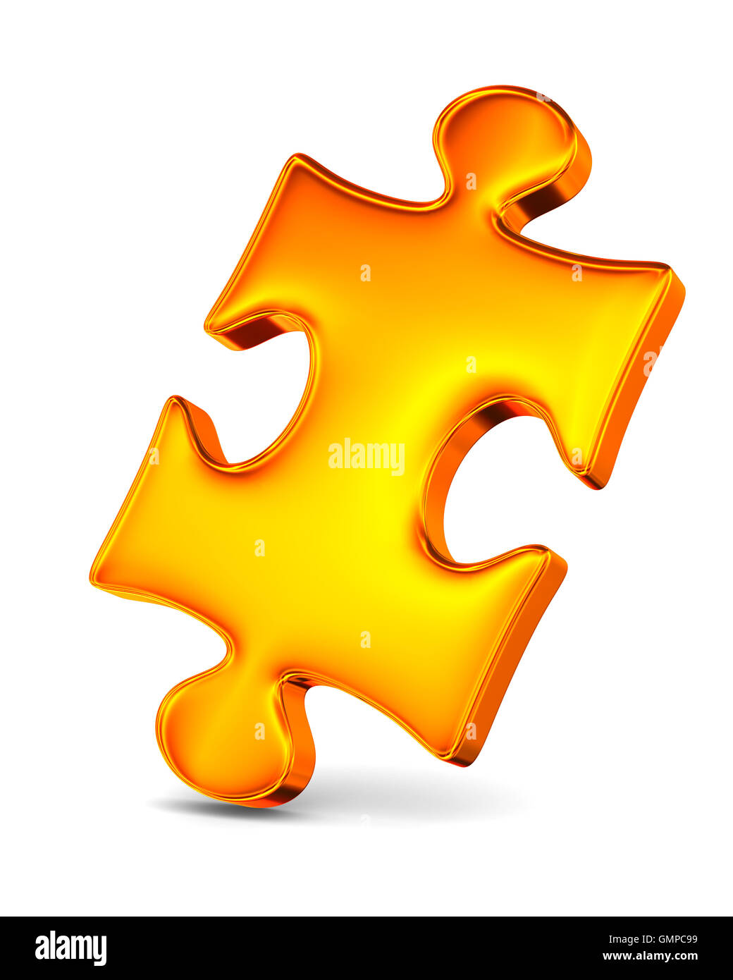 Puzzle on white background. Isolated 3D image Stock Photo - Alamy