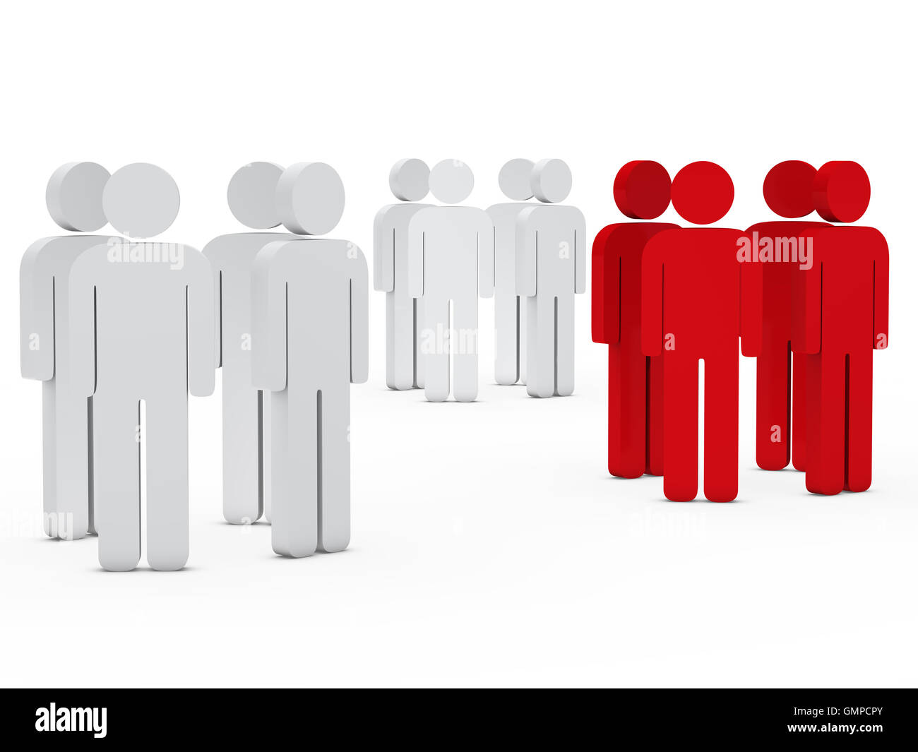 team people group white red Stock Photo - Alamy