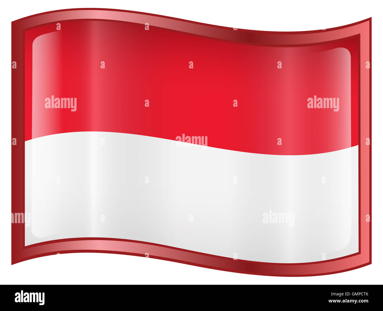 Waving monaco flag vector hi-res stock photography and images - Alamy
