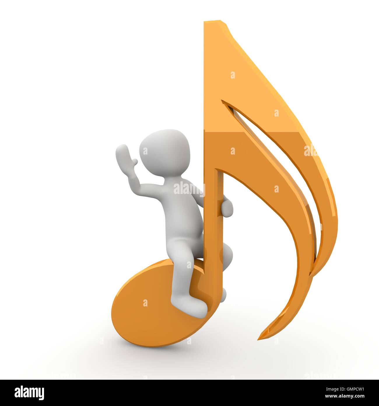 3d small people singer hi-res stock photography and images - Alamy