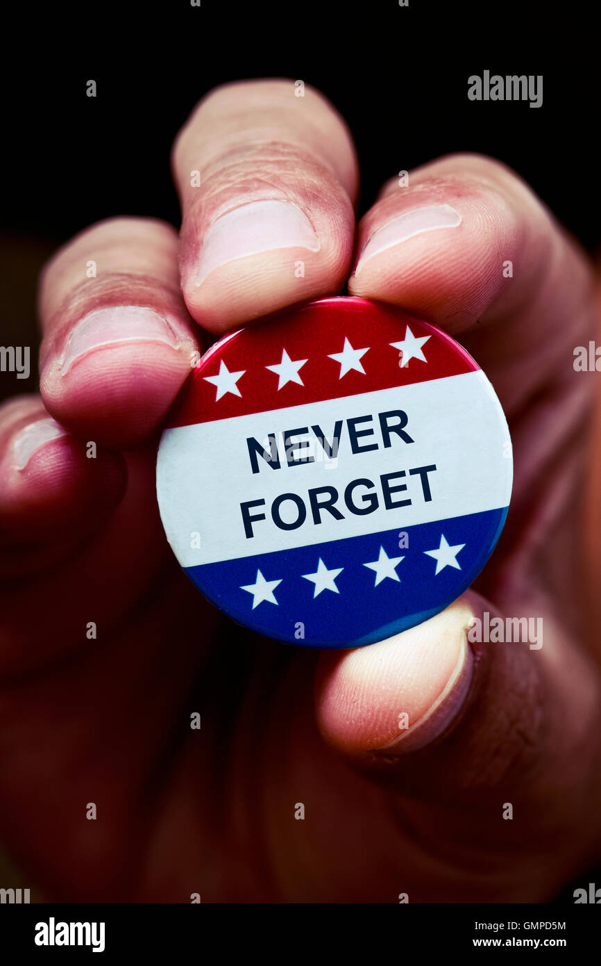 American flag never forget hi-res stock photography and images - Alamy