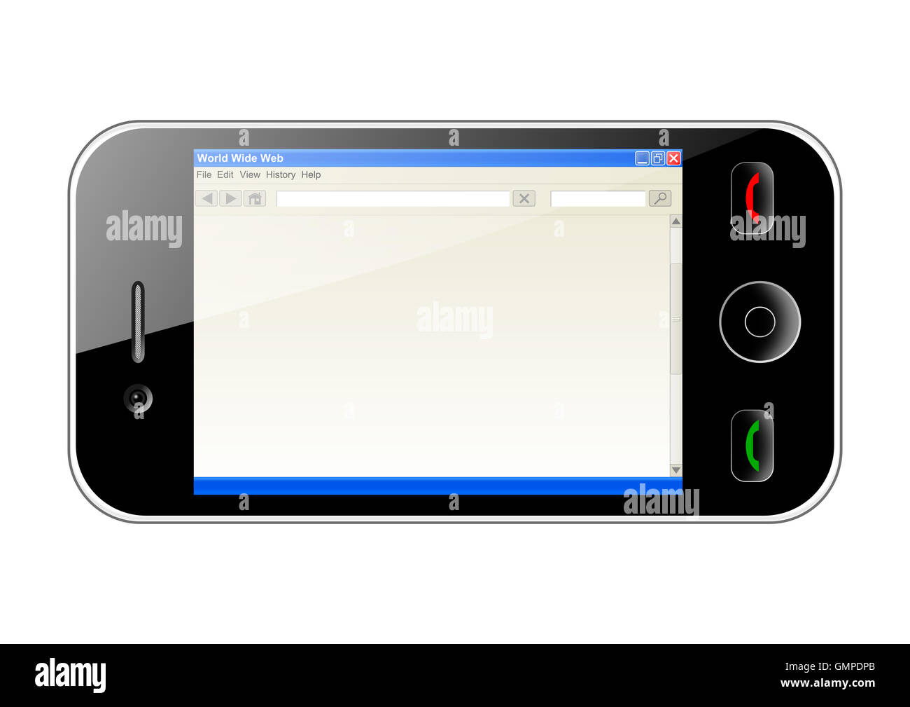 mobile phone with www browser Stock Photo - Alamy