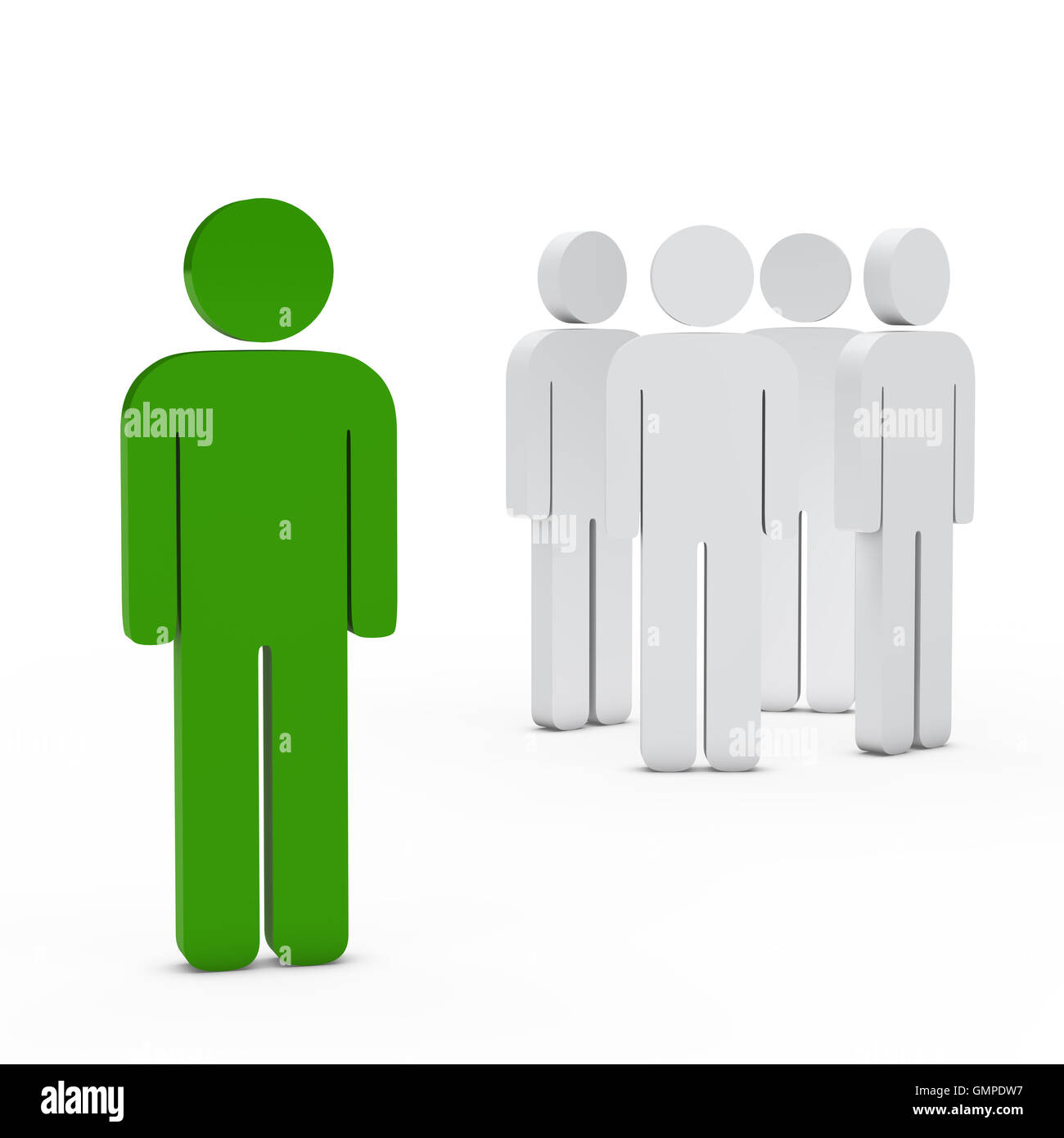 3d team leader boss company green teamwork Cut Out Stock Images ...