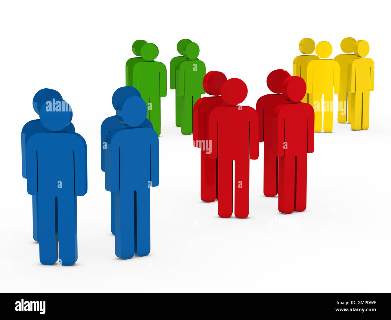 team group colorful in circle Stock Photo - Alamy
