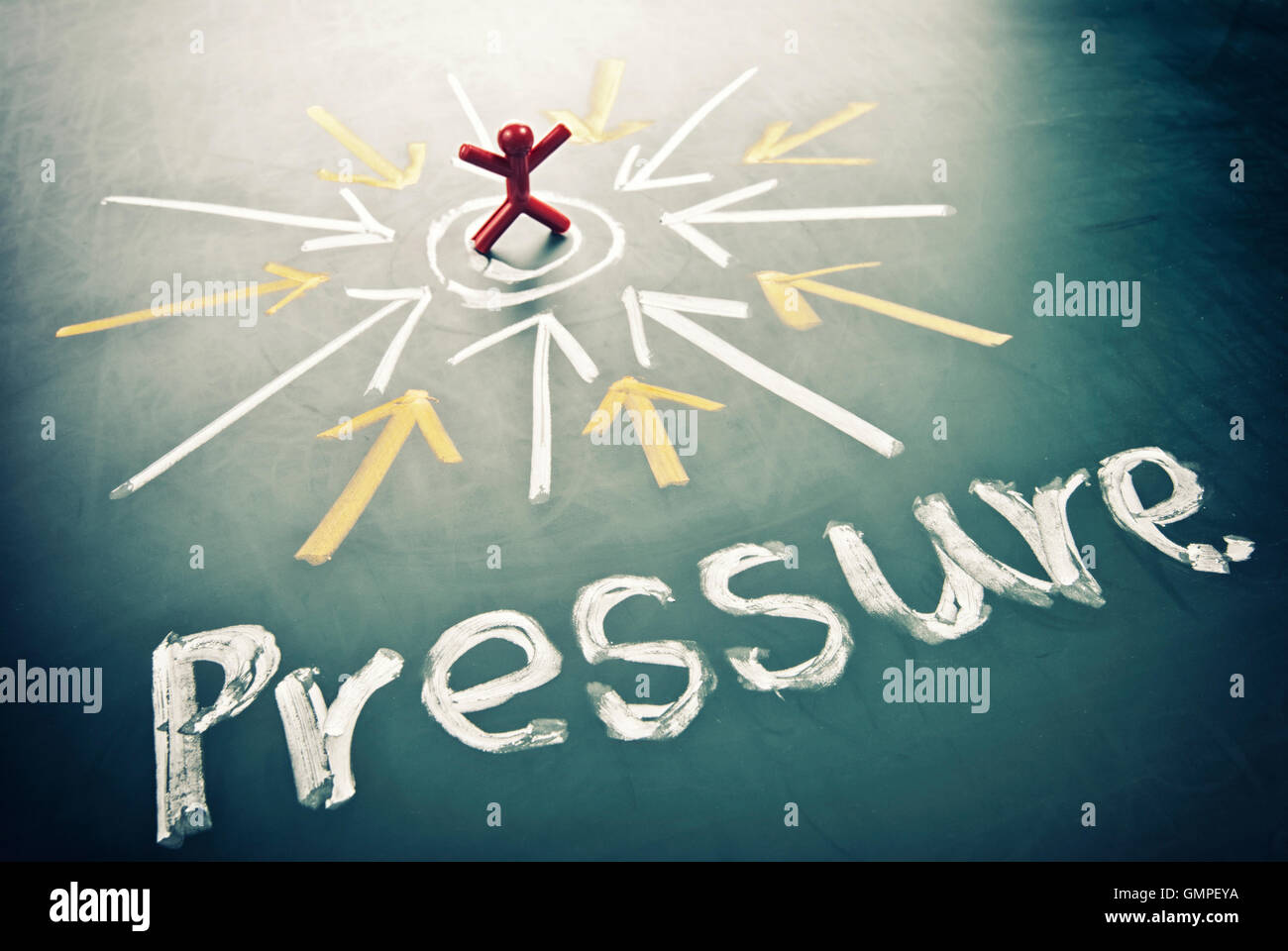 Pressure toward the man Stock Photo - Alamy