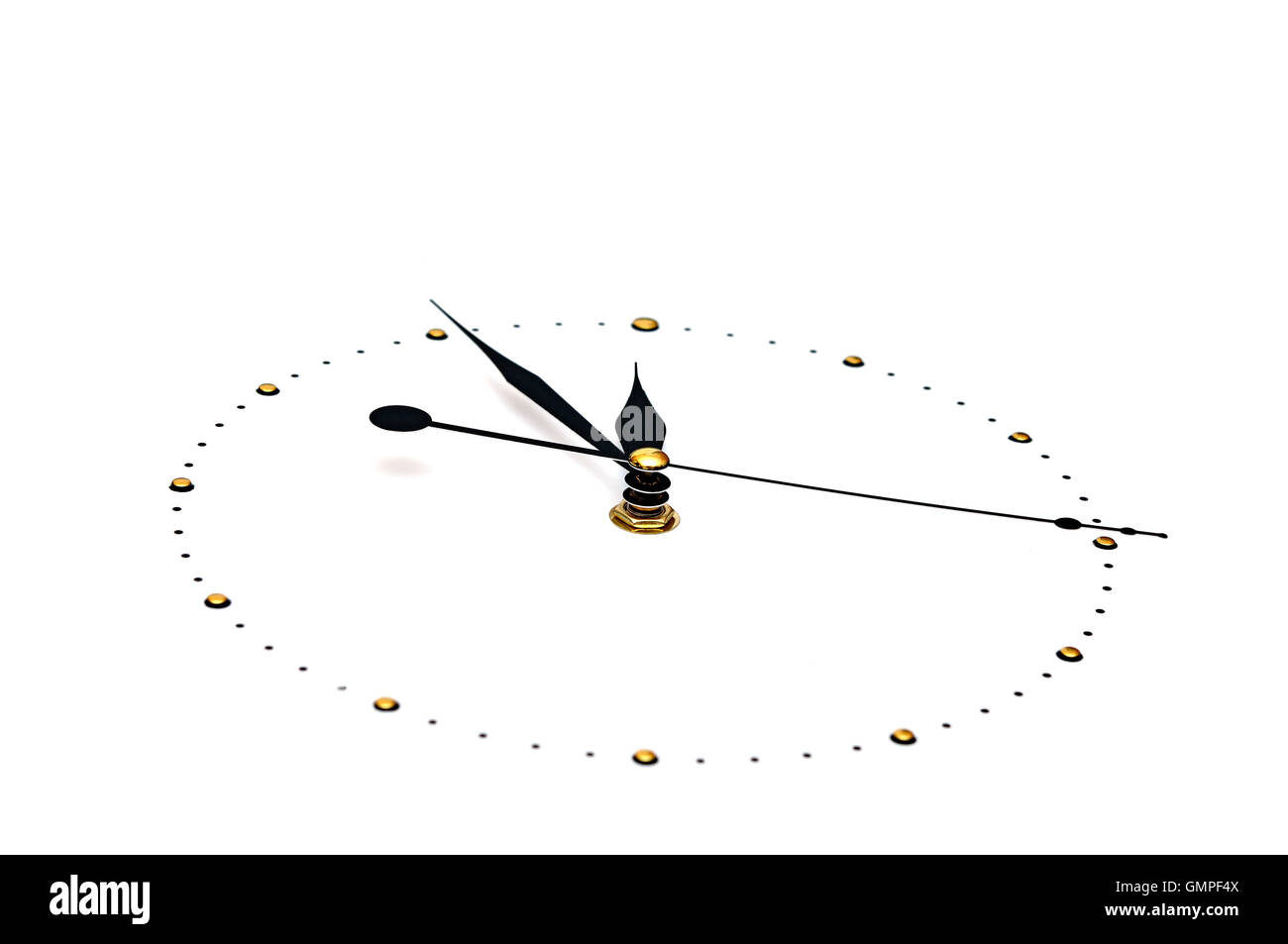 clock face isolated on white background Stock Photo - Alamy
