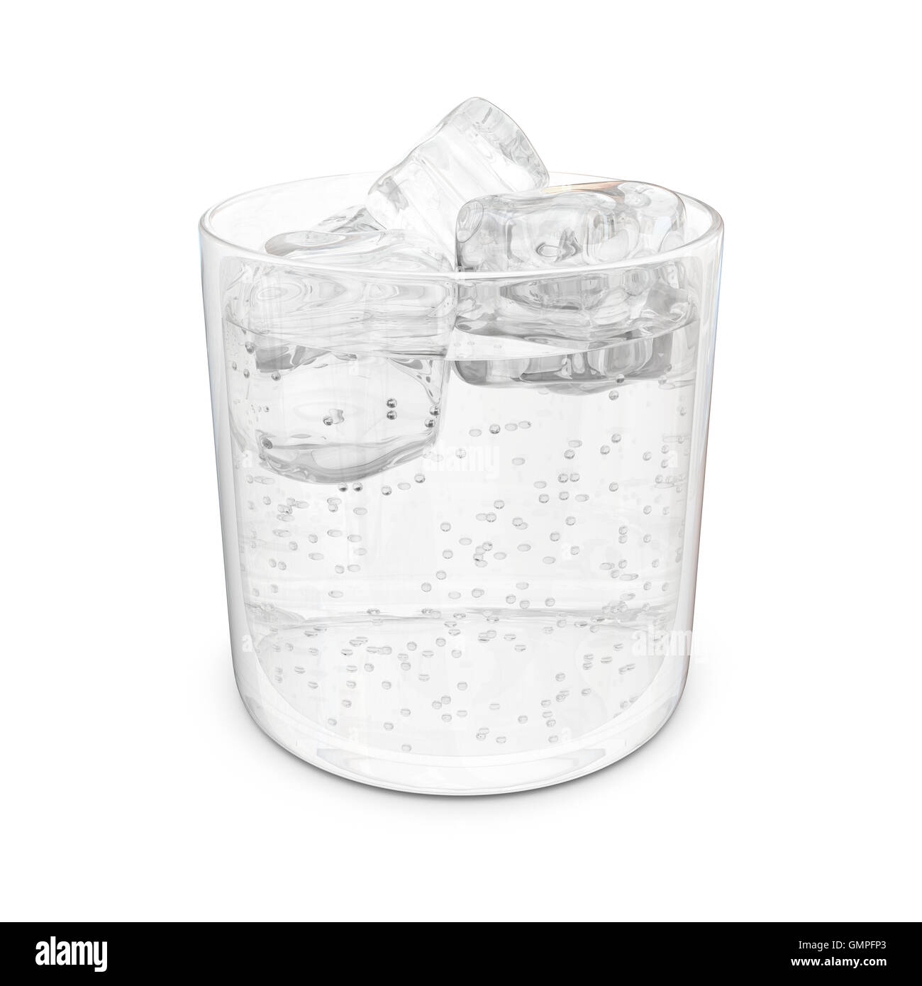 Sparkling water with ice Stock Photo - Alamy