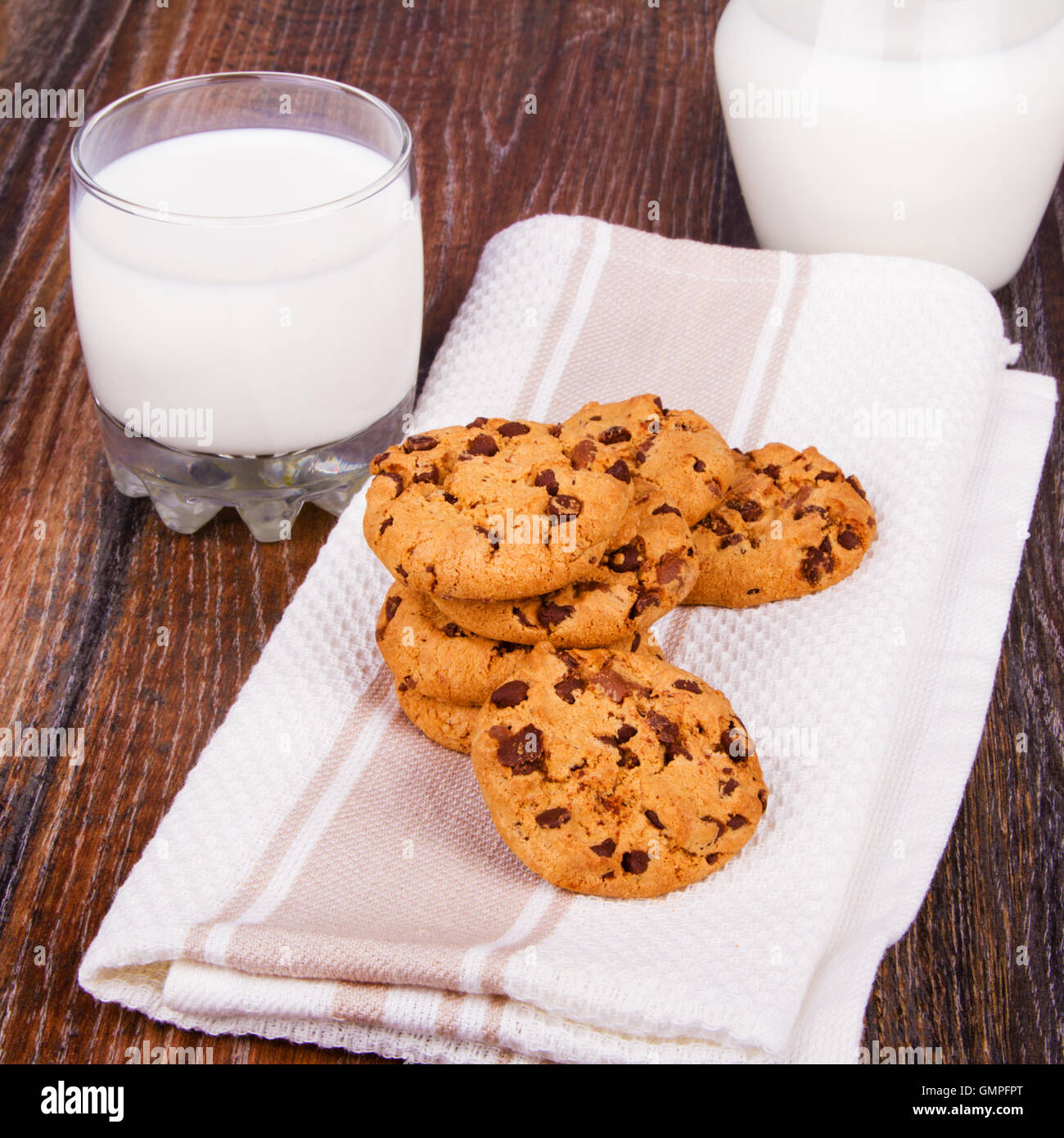 Cookies and milk Stock Photo - Alamy