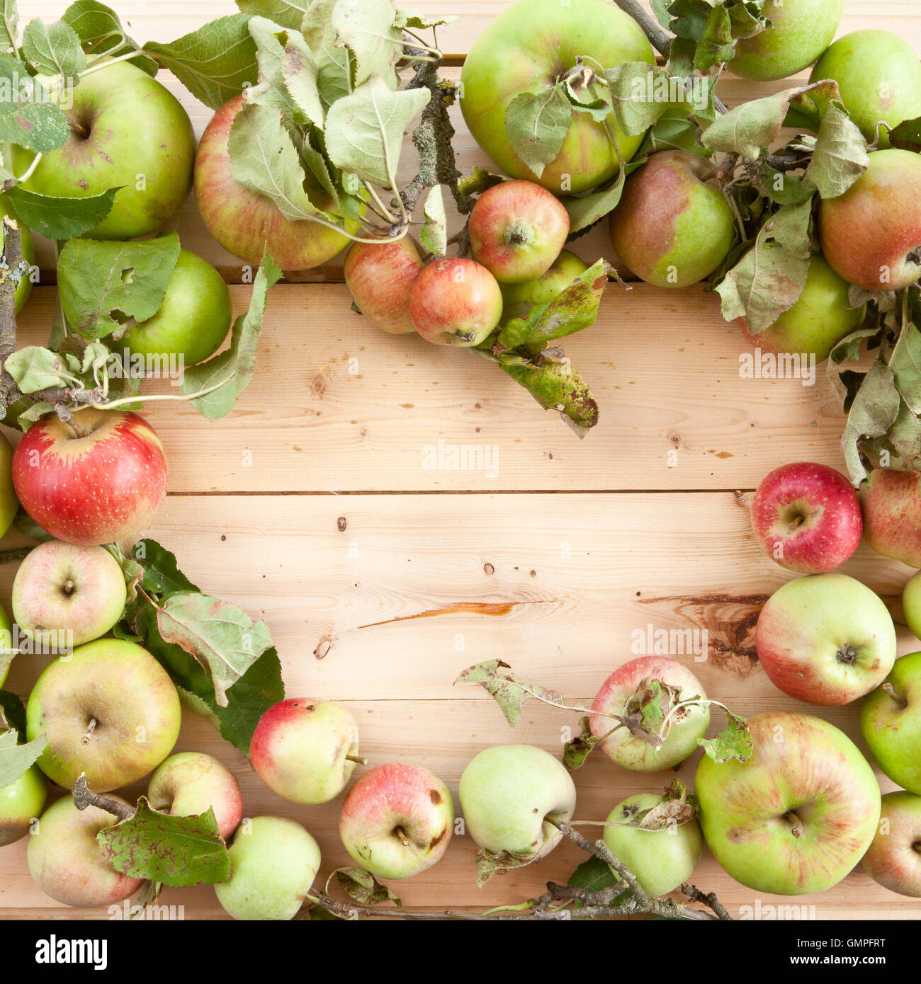 Various organic apples Stock Photo - Alamy