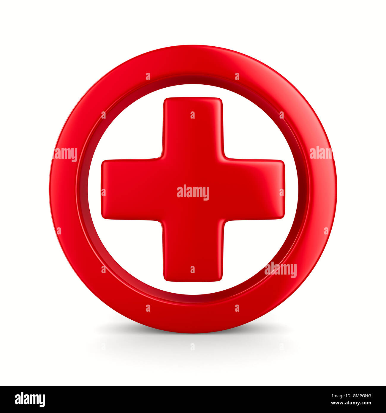 Symbol plus on white background. Isolated 3D image Stock Photo - Alamy