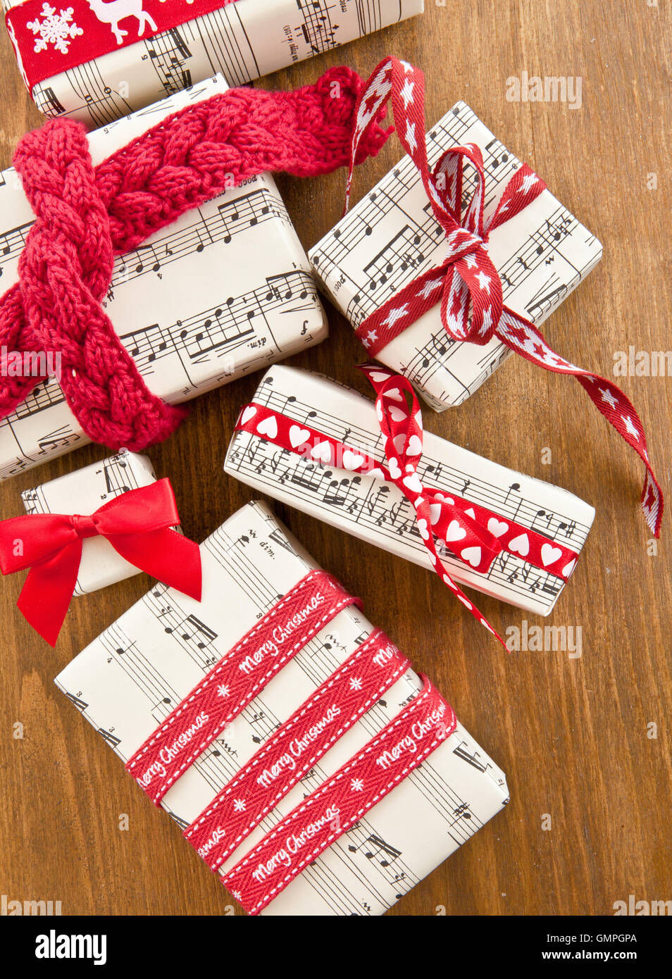 Little presents in boxes Stock Photo - Alamy