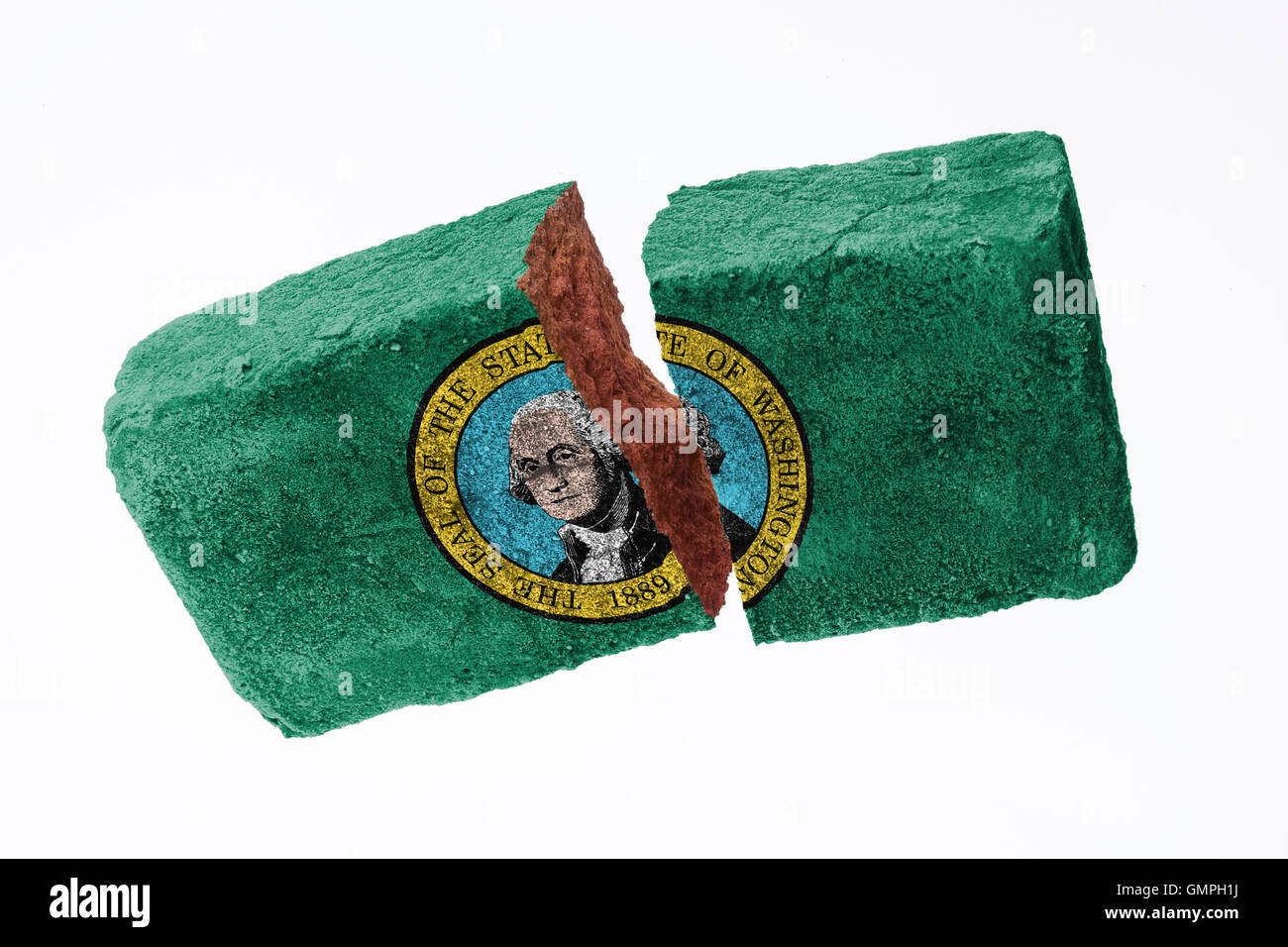 Rough broken brick Stock Photo - Alamy
