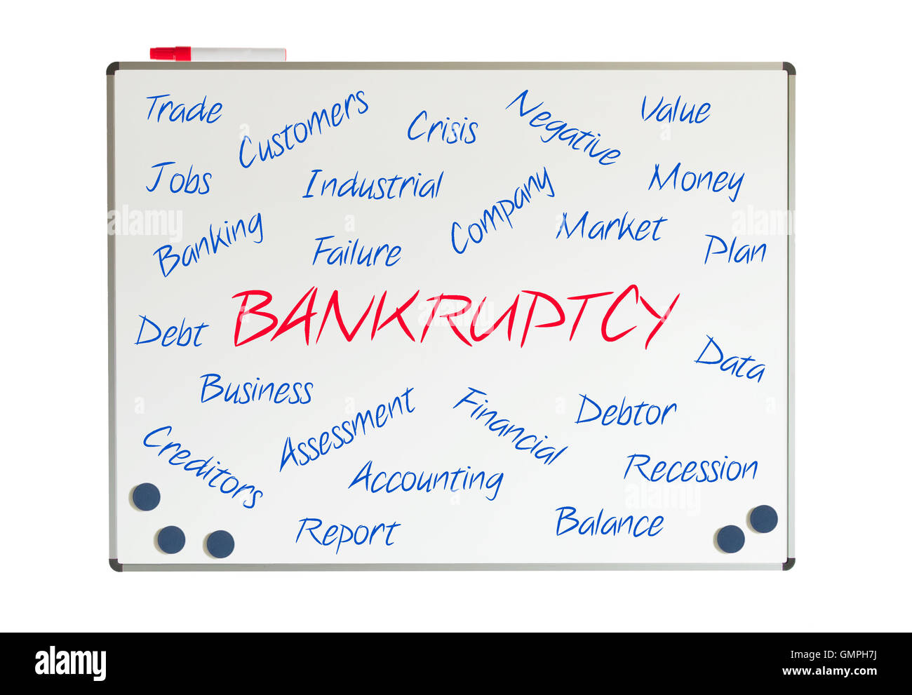 Bankruptcy trouble Cut Out Stock Images & Pictures - Alamy
