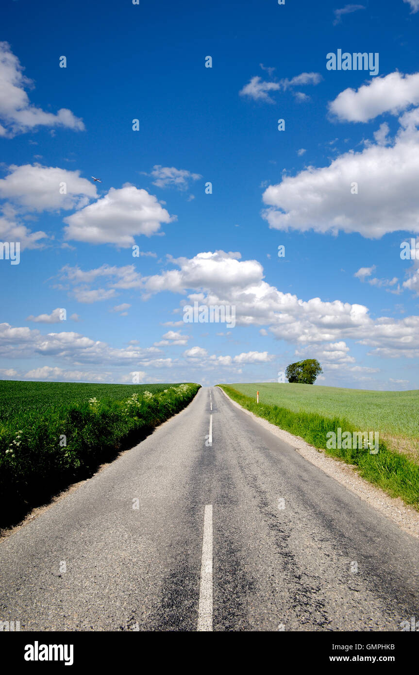 Road and landscape Stock Photo - Alamy