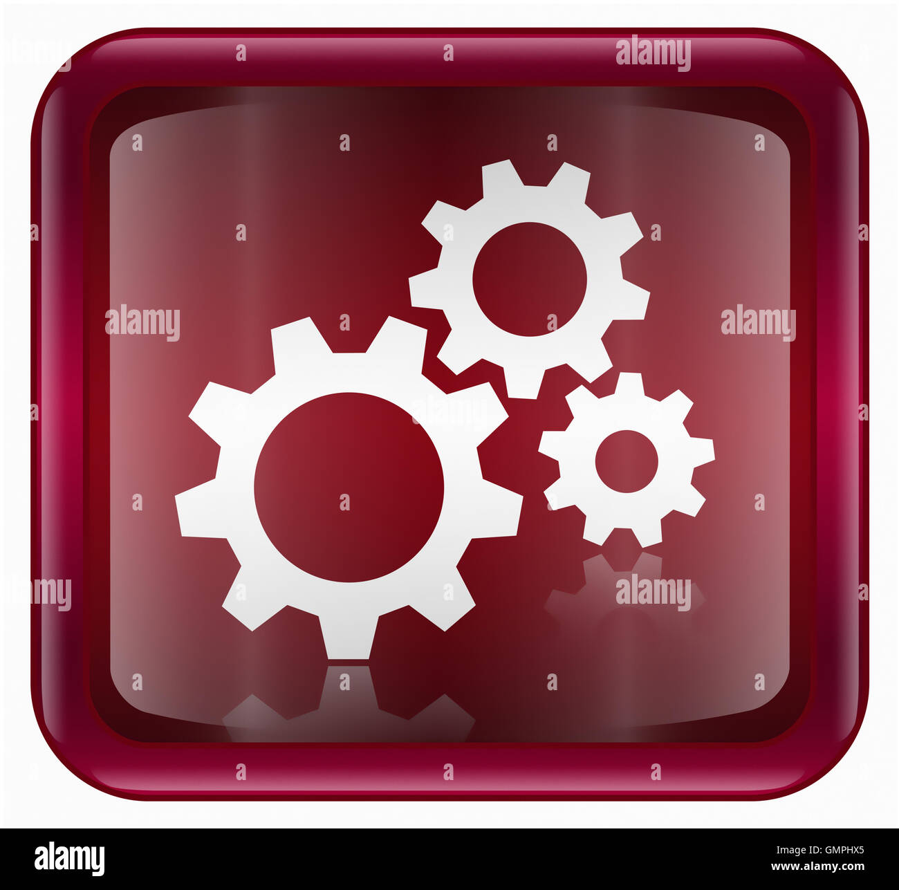 Tools icon red, isolated on white background Stock Photo - Alamy