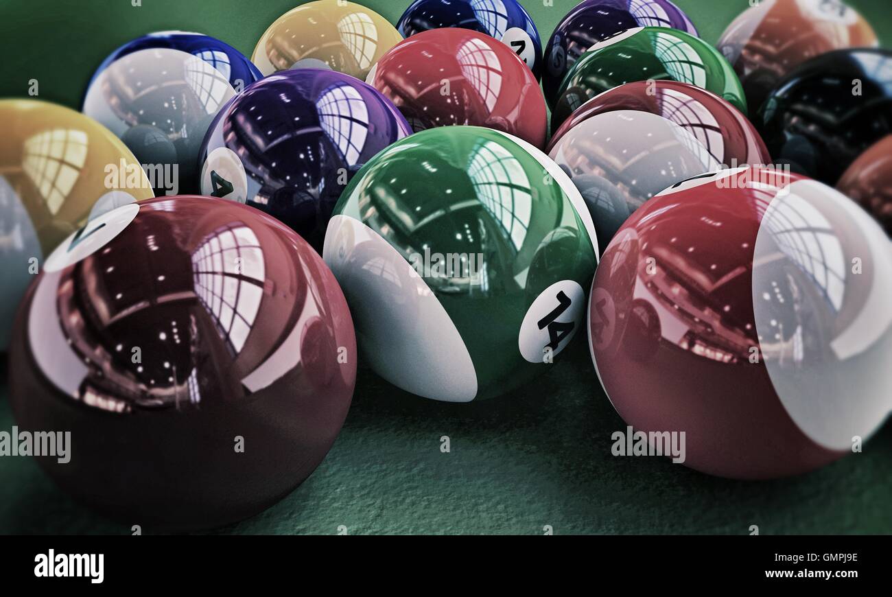 Eight ball rack hi-res stock photography and images - Alamy