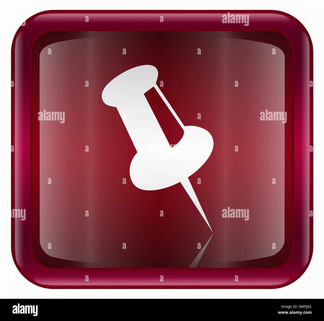 thumbtack icon red Stock Photo - Alamy