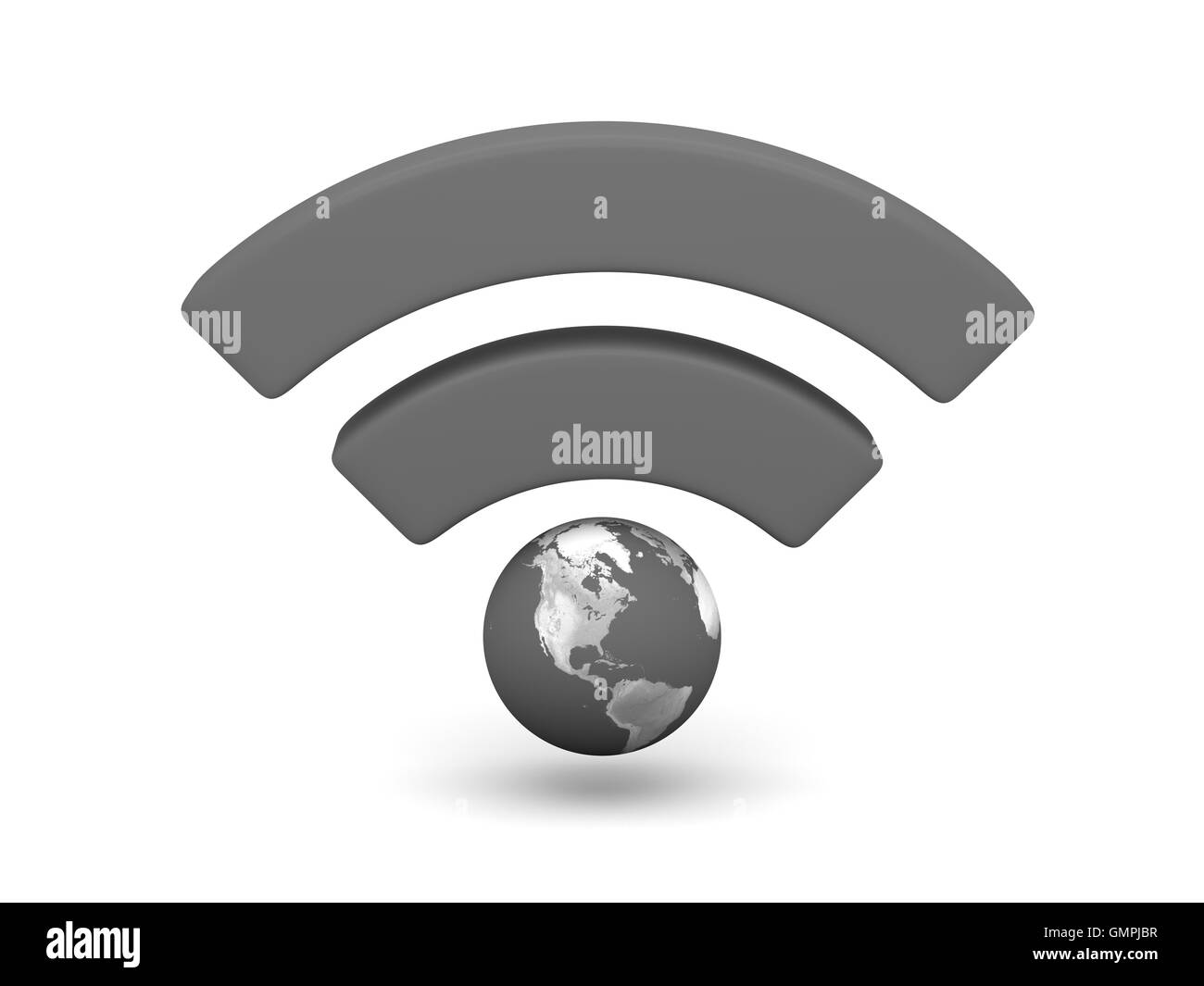 Grey WiFi symbol Stock Photo - Alamy