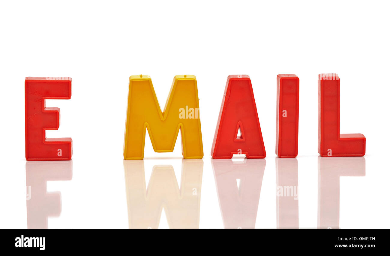 word E-mail - communication concept Stock Photo - Alamy