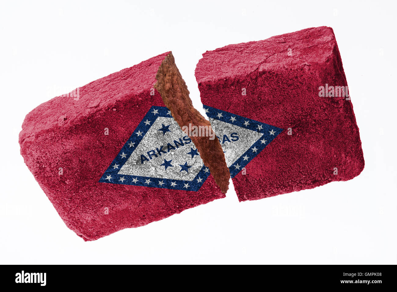 Rough broken brick Stock Photo - Alamy