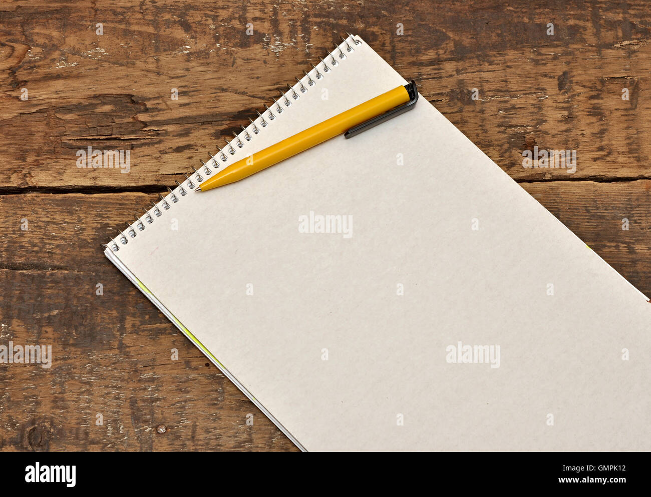 blank sheet of paper on the table Stock Photo - Alamy