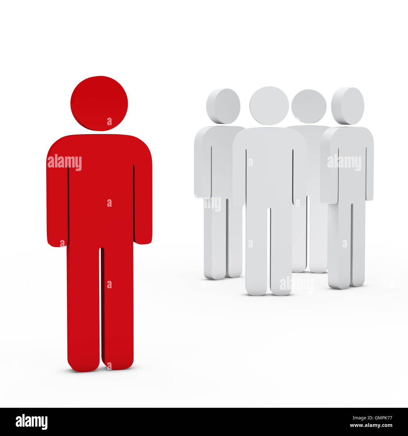 3d team leader boss company red teamwork hi-res stock photography and ...