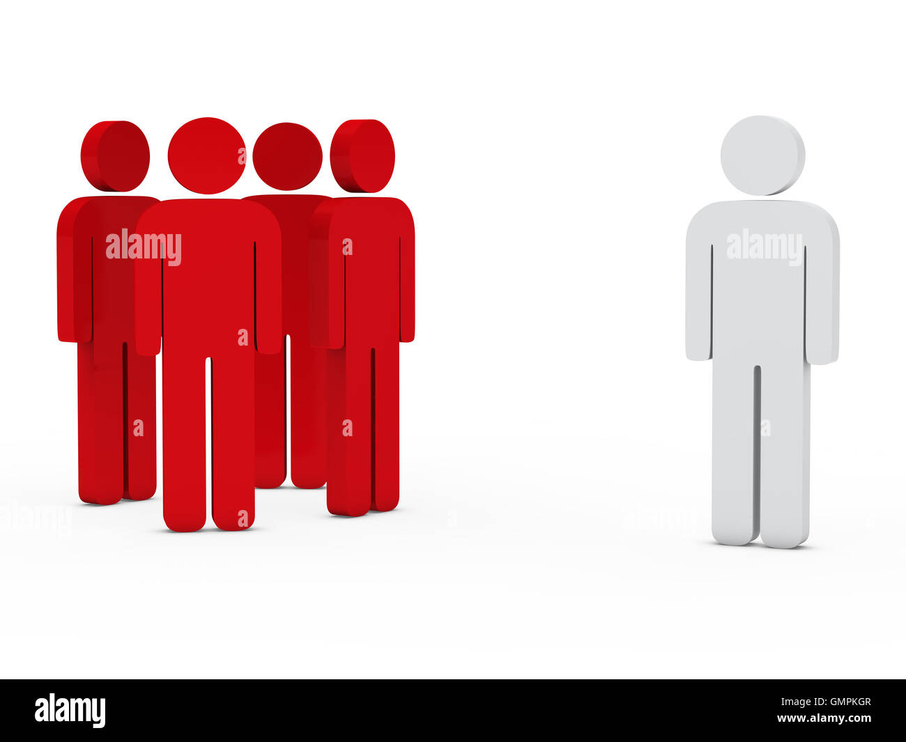 3d team leader boss company red teamwork hi-res stock photography and ...