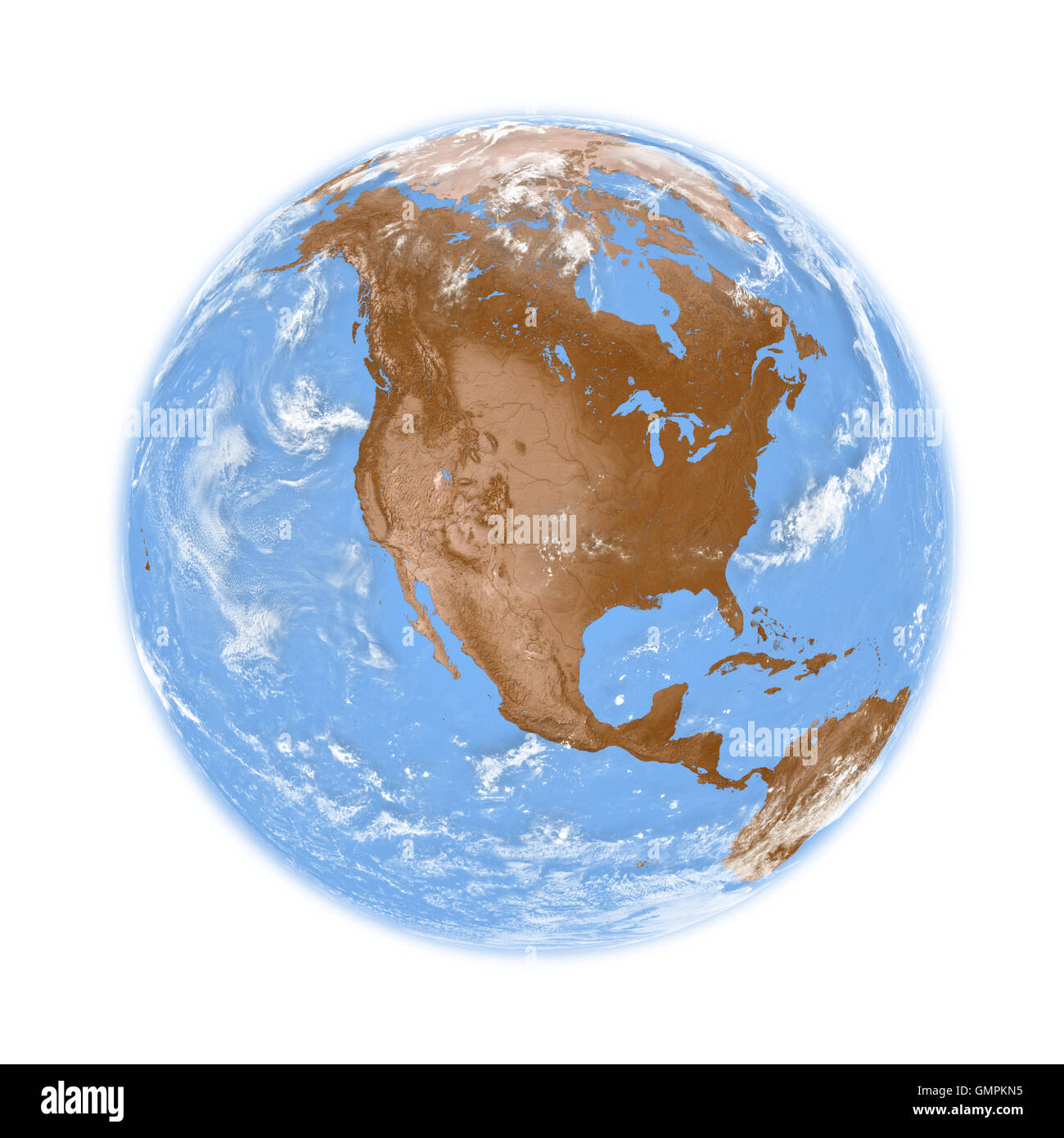 North America on Earth Stock Photo - Alamy