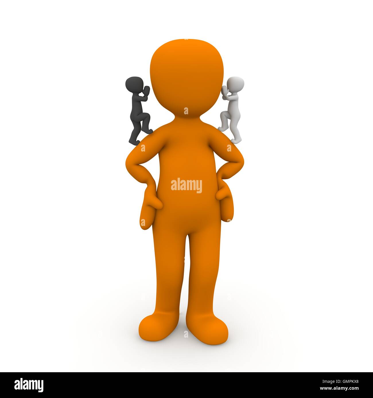 Woman conscience angel devil hi-res stock photography and images - Alamy