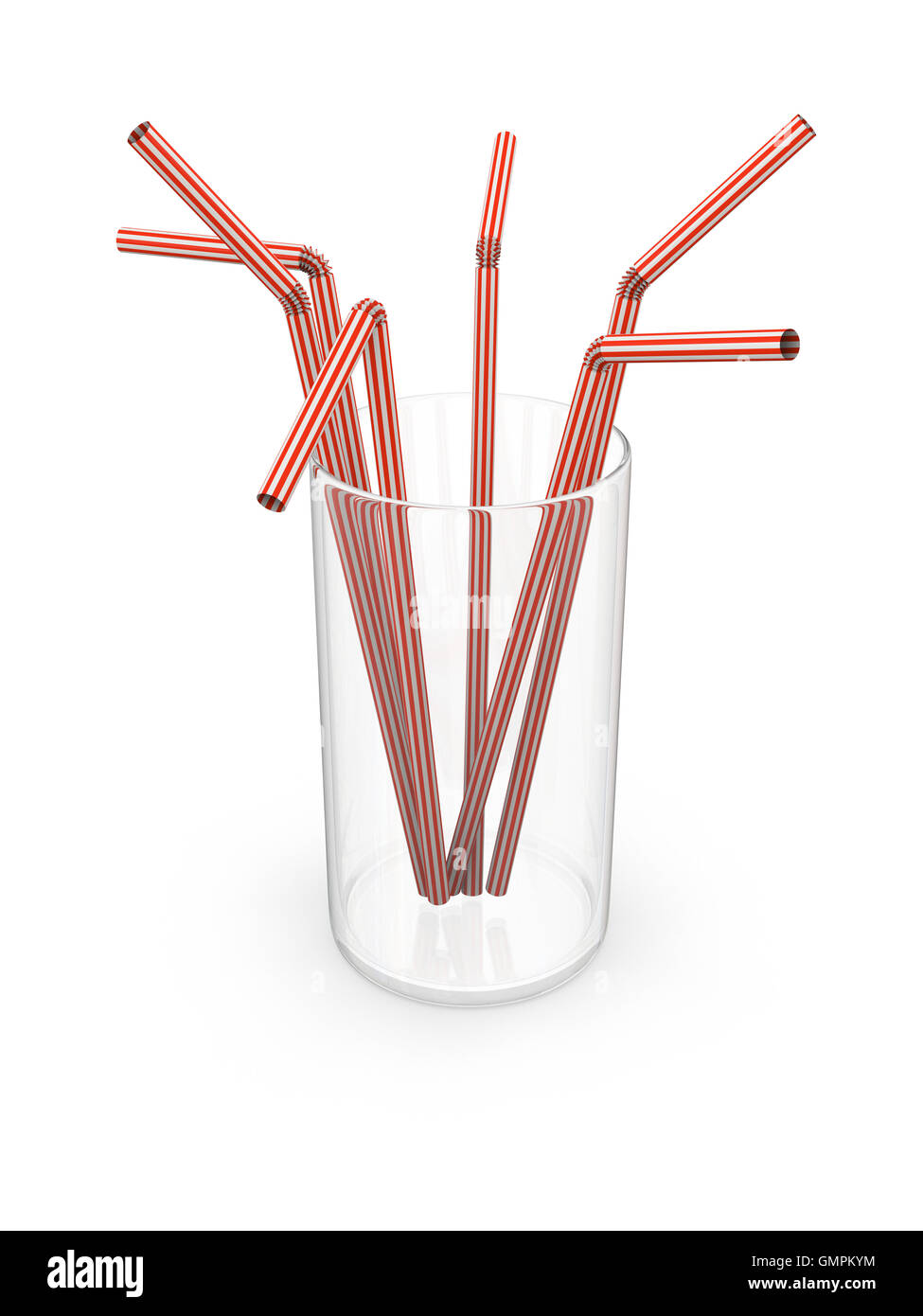 Straws in glass Stock Photo - Alamy