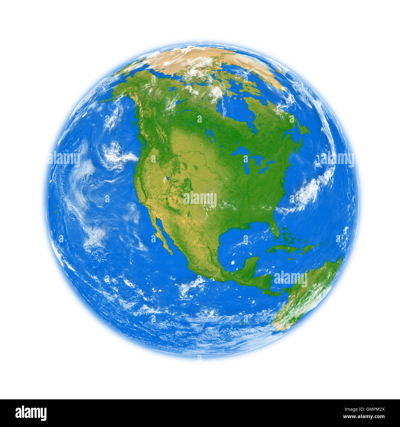 North America on Earth Stock Photo - Alamy