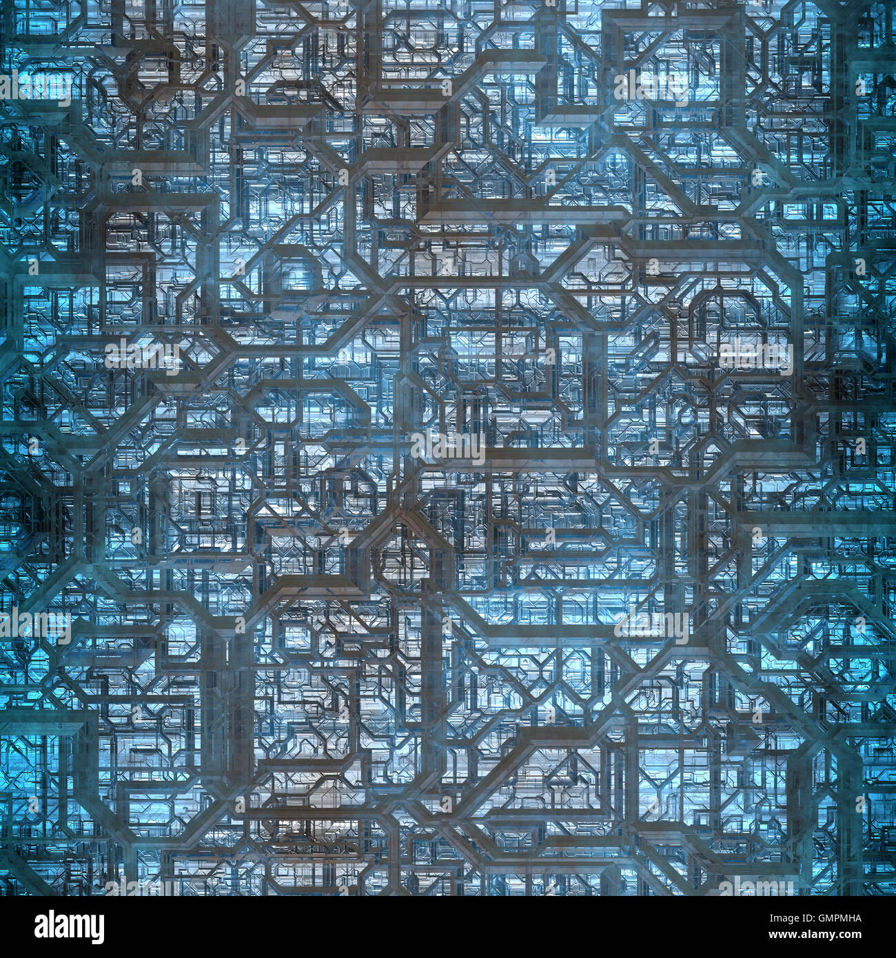 Scheme futuristic city Stock Photo - Alamy